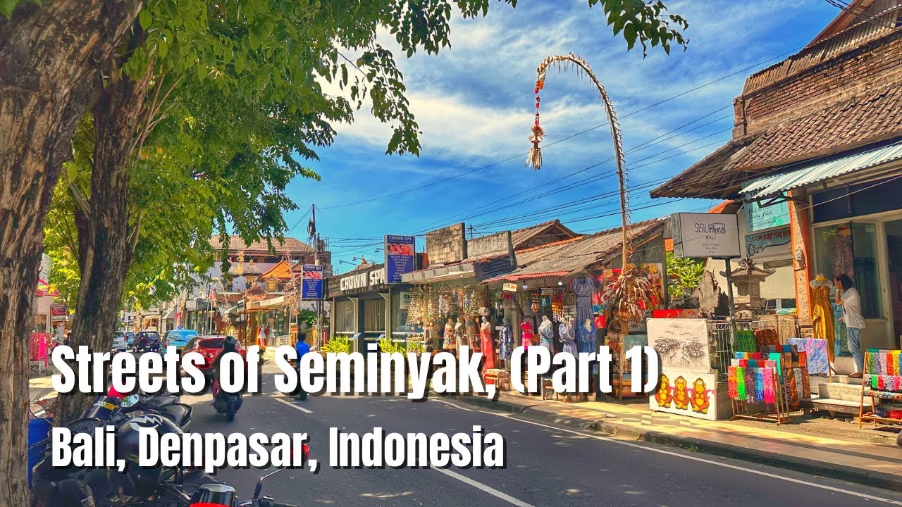 Walking Tour: Streets of Seminyak Bali Indonesia (Pt1) || by: Stanlig ...