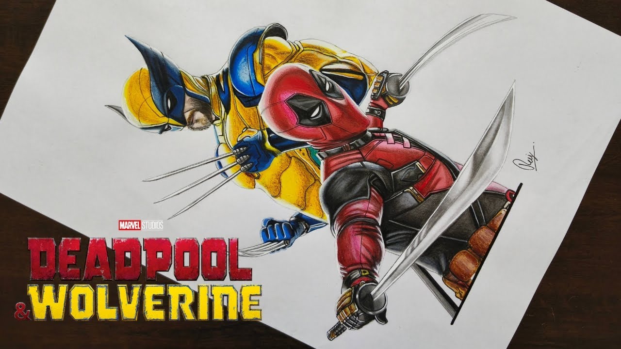 DEADPOOL & WOLVERINE Drawing #deadpool3 #wolverine #marvel - YouTube