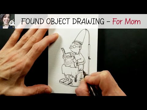 Found Object Drawing - For Mom - YouTube