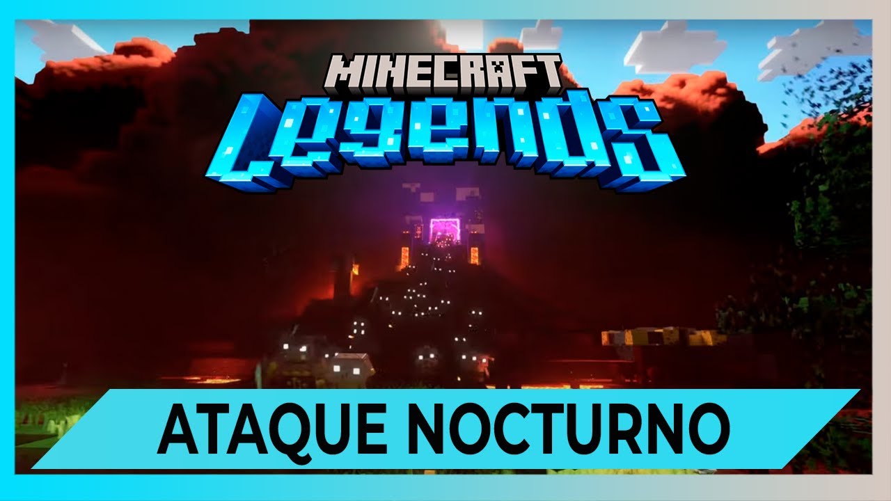 ataque nocturno🎮| minecraft legends gameplay español - YouTube