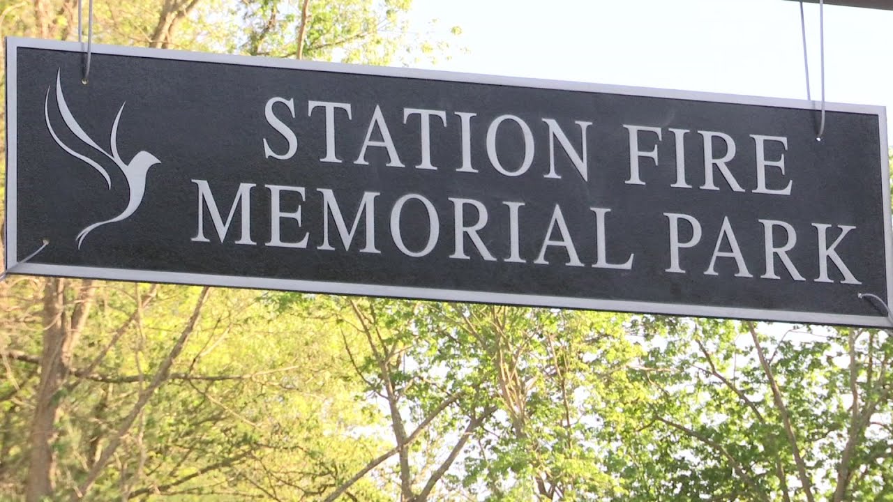 Station Fire Memorial Park dedicated in 2017 - YouTube