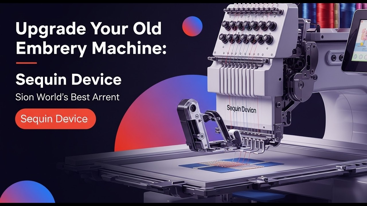 Upgrade Your Old Embroidery Machine: Sequin Device - YouTube