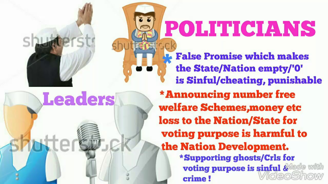 POLITICIANS | Leaders | False promises | Supporting Ghosts is Crime ...