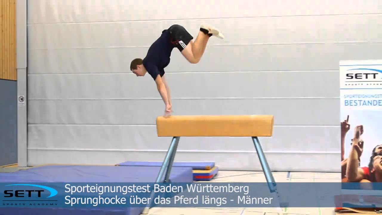SPORTEIGNUNGSTEST B-W - TURNEN SPRUNG PFERD (MÄNNER) - YouTube