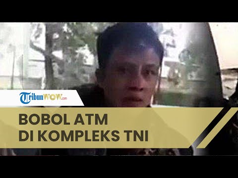 Viral Video Pria Nekat Bobol ATM di Komplek TNI, Disuruh Peragakan Ulang