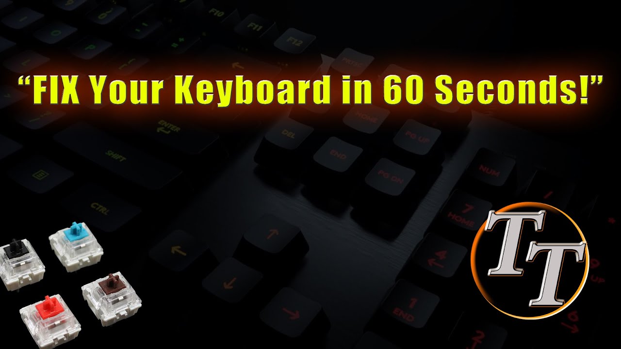 How to Clean a Mechanical Keyboard | Fix Double Press or No Press Keys Fast! - YouTube
