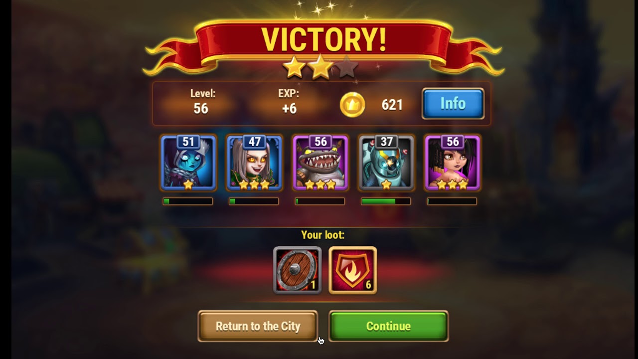 Hero Wars, how to level up your team level - YouTube