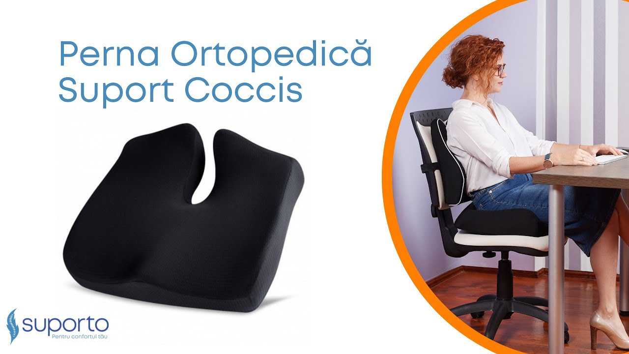 Perna Ortopedica Suport Coccis pentru scaun Suporto Reduce durerile de ...