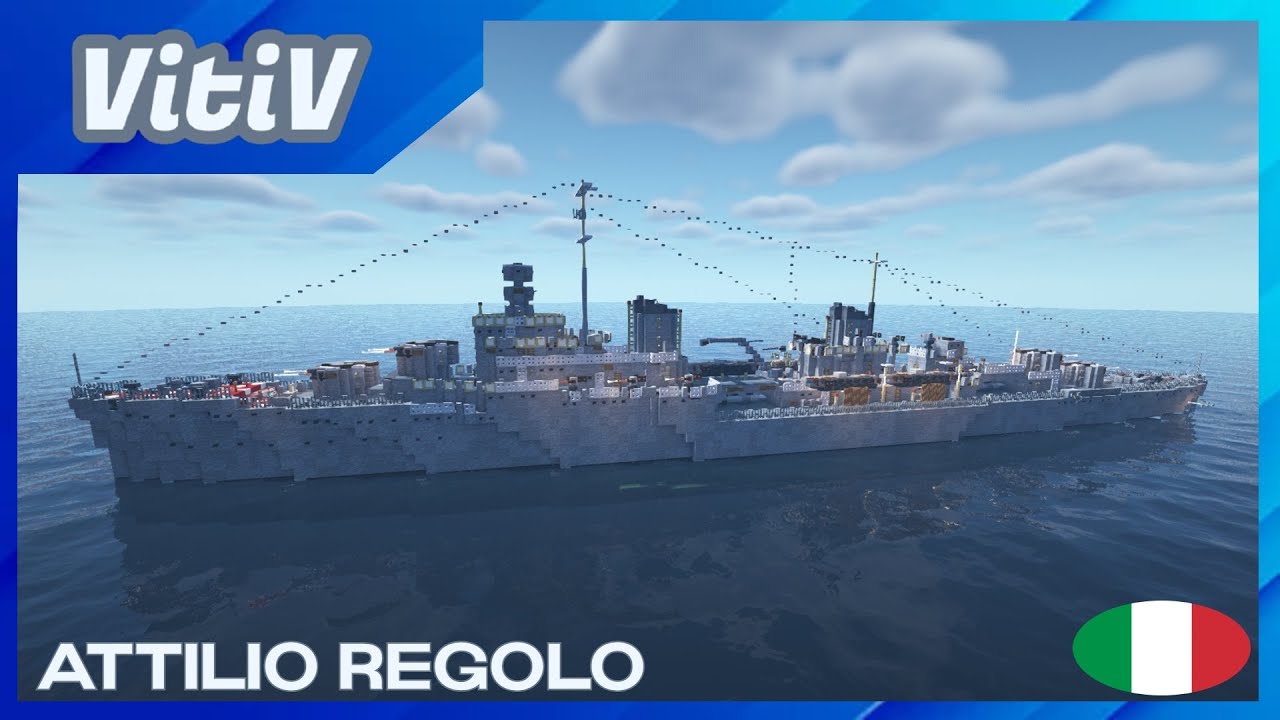 RN Attilio Regolo - Capitani Romani-class Light Cruiser - Minecraft ...