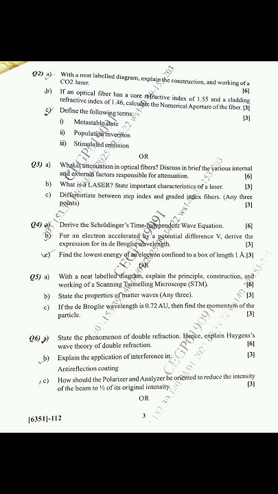 First year engineering Physics Question paper | SPPU 2024 #engineering #sppu #physics - YouTube