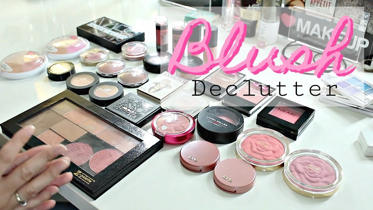 Blush Declutter : 2017 JensVanity - YouTube