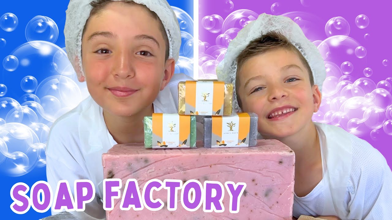 Soap Making Fun 🧼 Soap Factory Tour 🫧 Educational Videos for Kids - YouTube