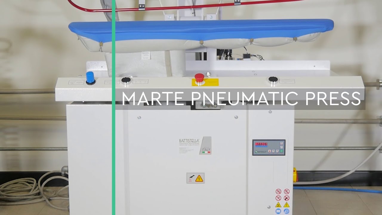 Marte, Pneumatic Ironing Press - Battistella - YouTube