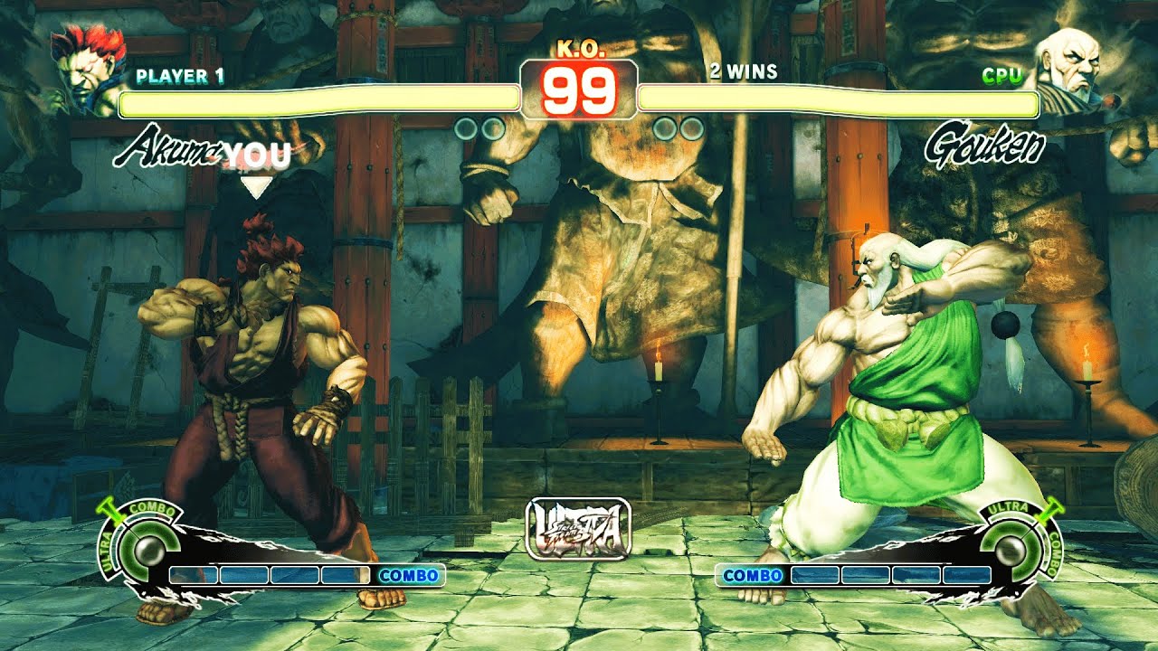 Classic Akuma vs Gouken (Hardest) Street Fighter 4. - YouTube