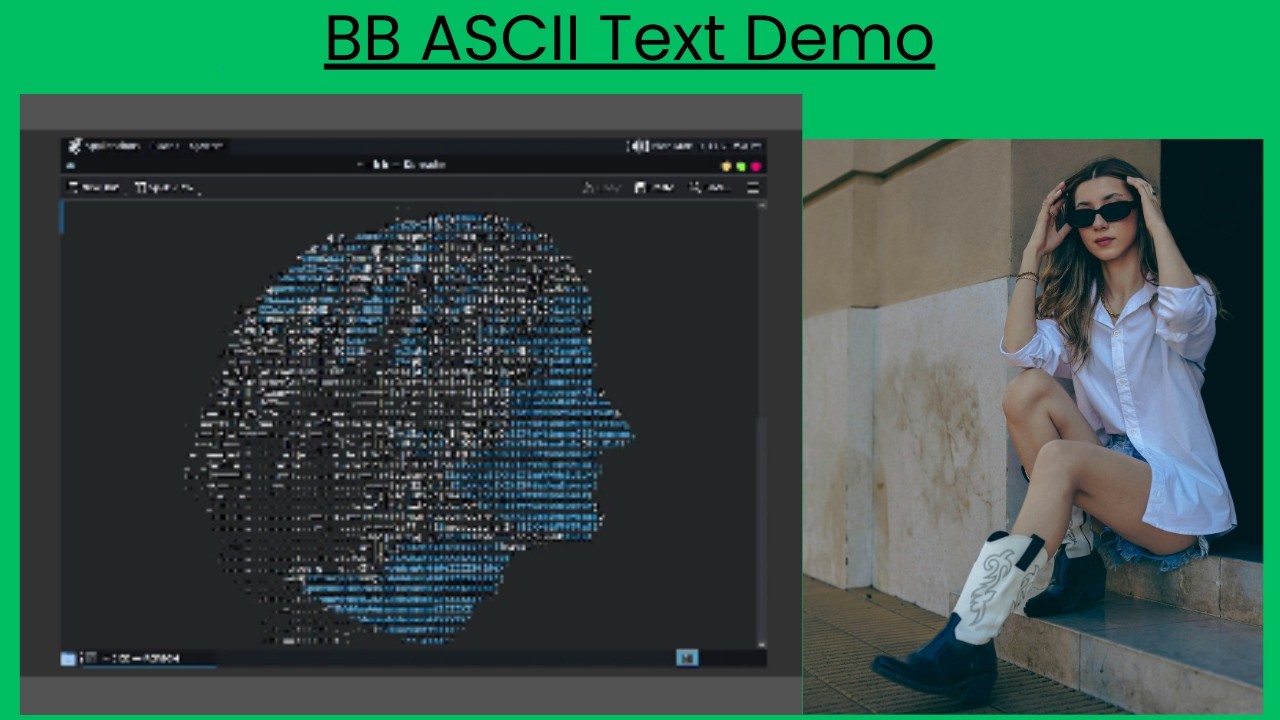 BB ASCII Text Demo - YouTube