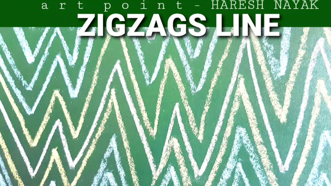 BASIC DRAWING 25, How to draw ZIGZAGS lines, art point HARESH NAYAK ...