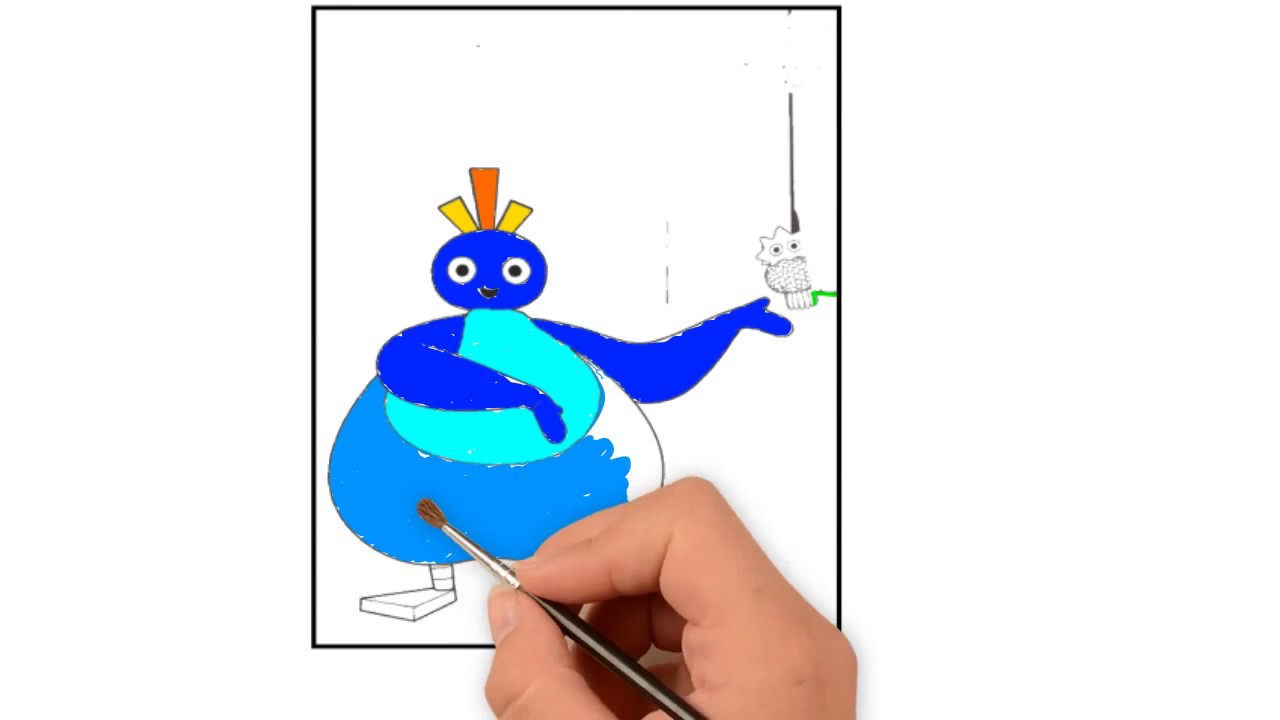 Coloring Twirlywoos BigHoo Painting for toddlers and drawing for kids ...