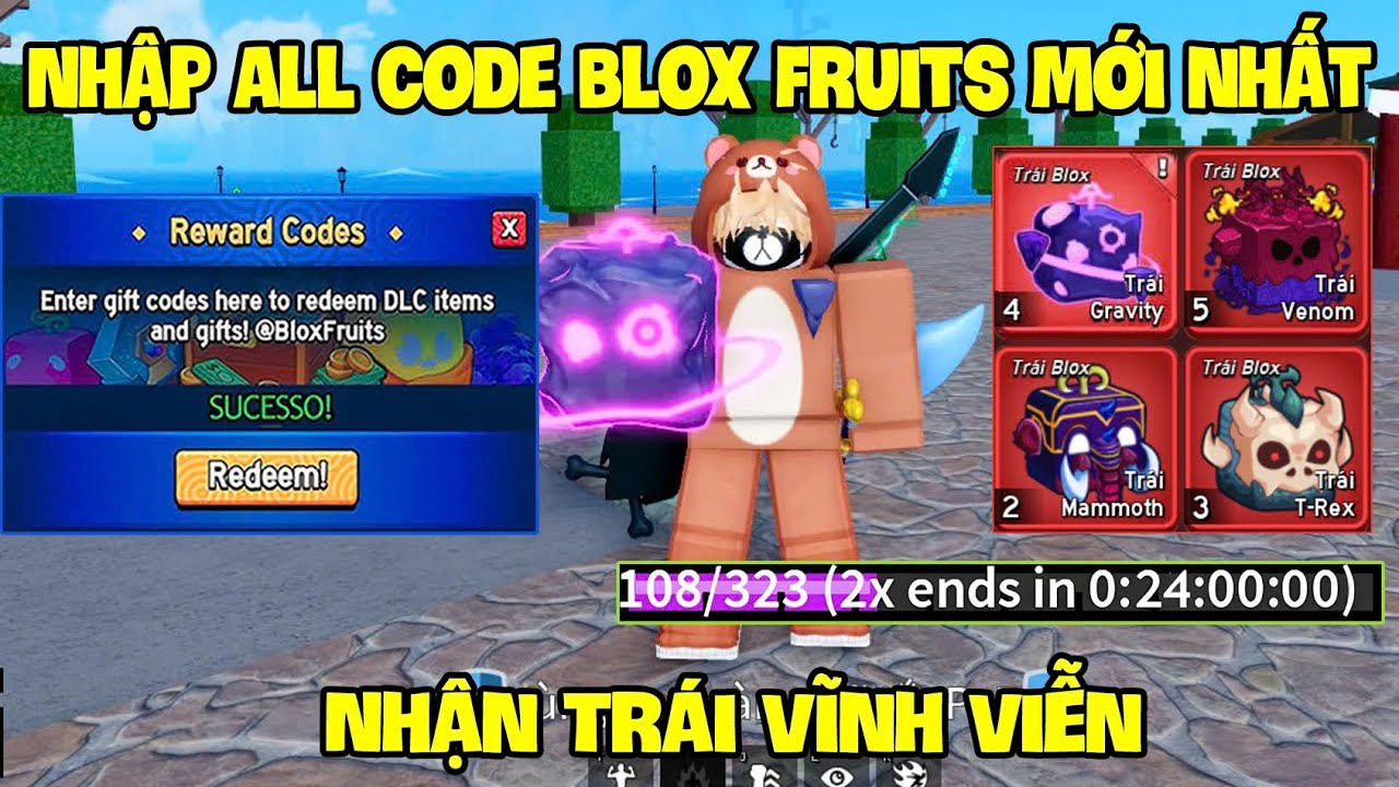 Nhập 12 Code Blox Fruit x2 Exp Mới Nhất Và Nhận Robux Miễn Phí Còn Nhập ...