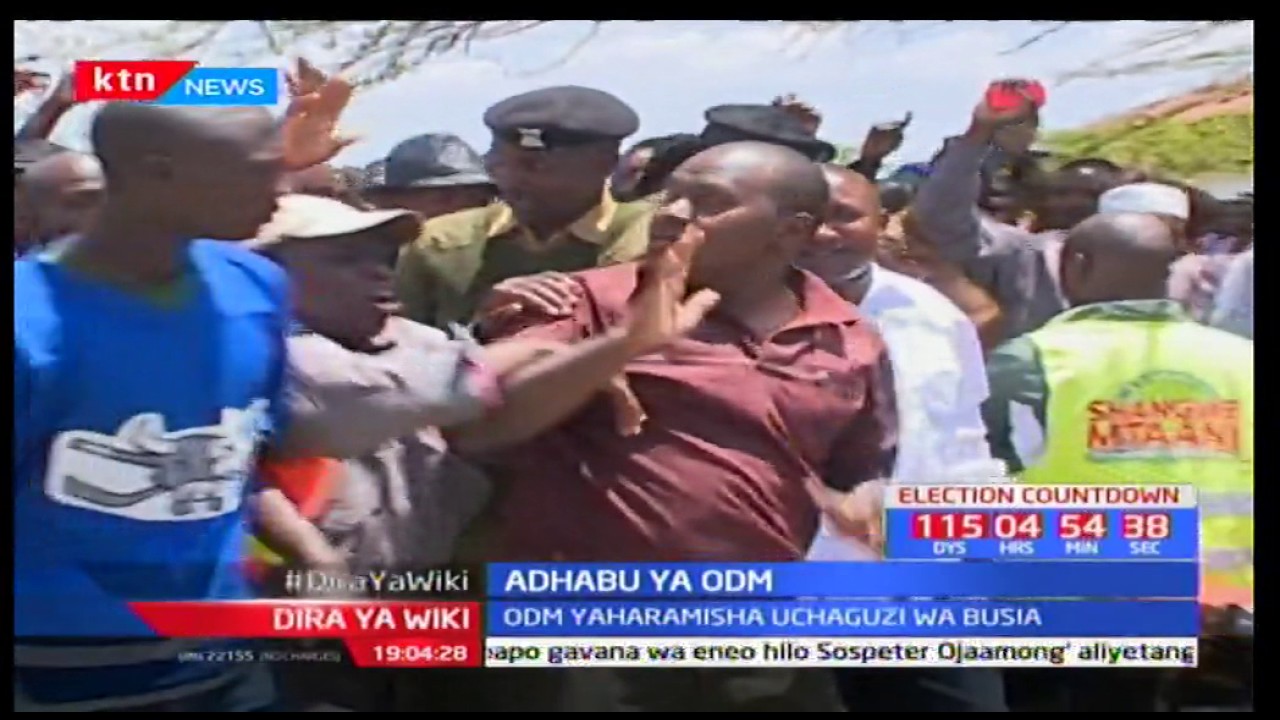 Chama cha ODM chamuadhabisha gavana Sospeter Ojaamong' na Paul Otuoma ...