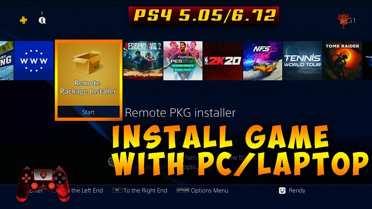 PS4 6.72 Remote Package Sender/Installer Tutorial - YouTube