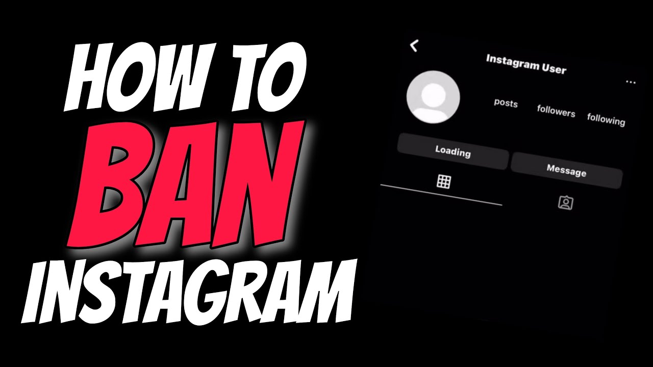 Instagram ban method new || How to ban instagram account || #instagram ...