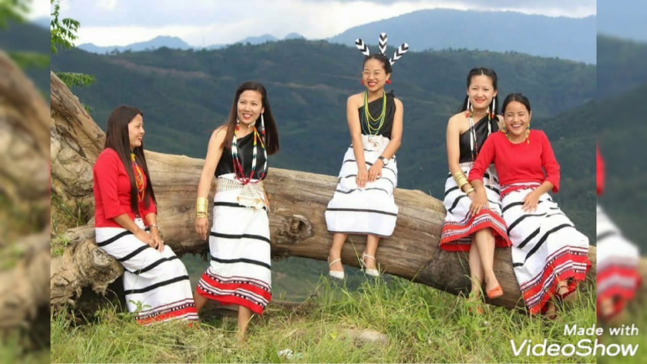 Beautiful Naga girls in traditional attire || Maram naga ladies 🎶 # ...