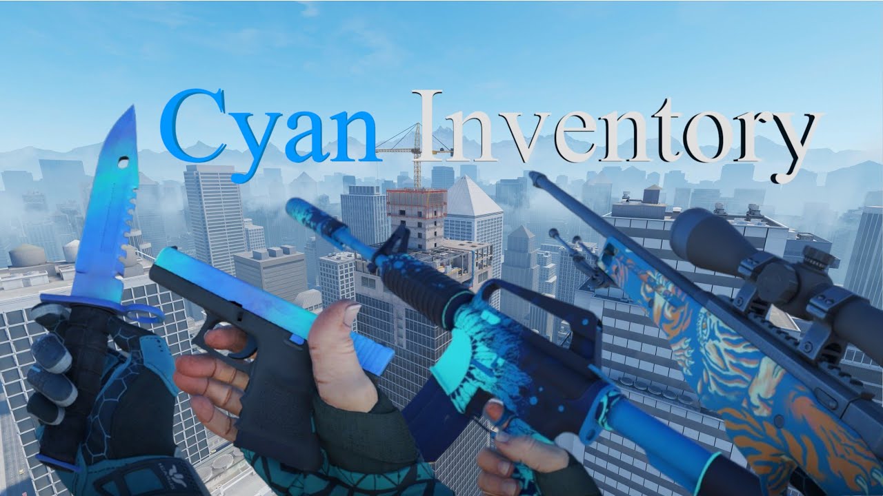 Best cyan inventory under $500 in CS2 (included knife+gloves) - YouTube
