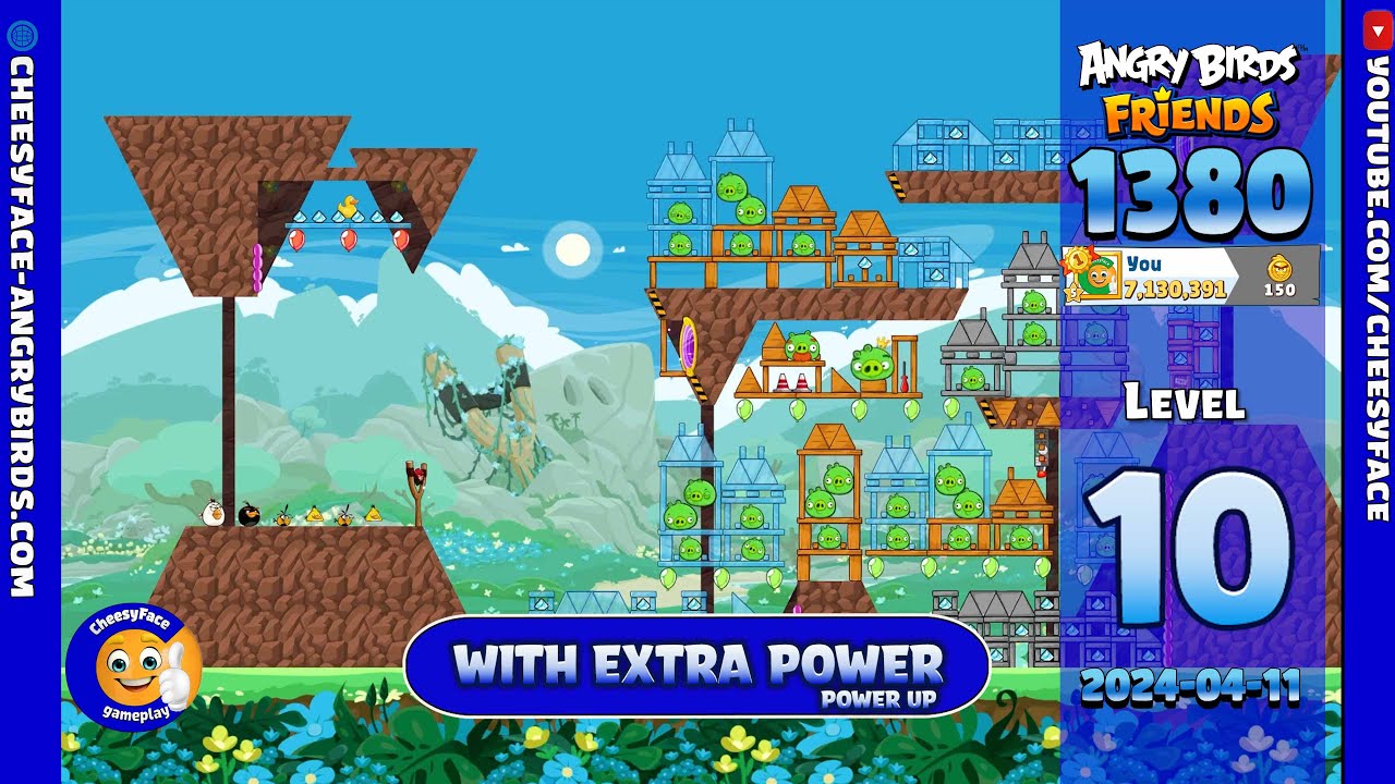 HOW TO GET the HIGHEST SCORE POWER-UP for Level 10 in Angry Birds ...