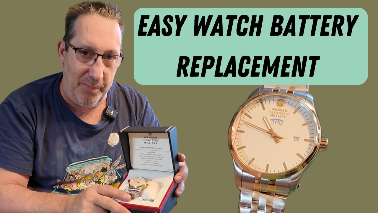 Watch Repair - Replacing a Battery in a Wrist Watch - YouTube