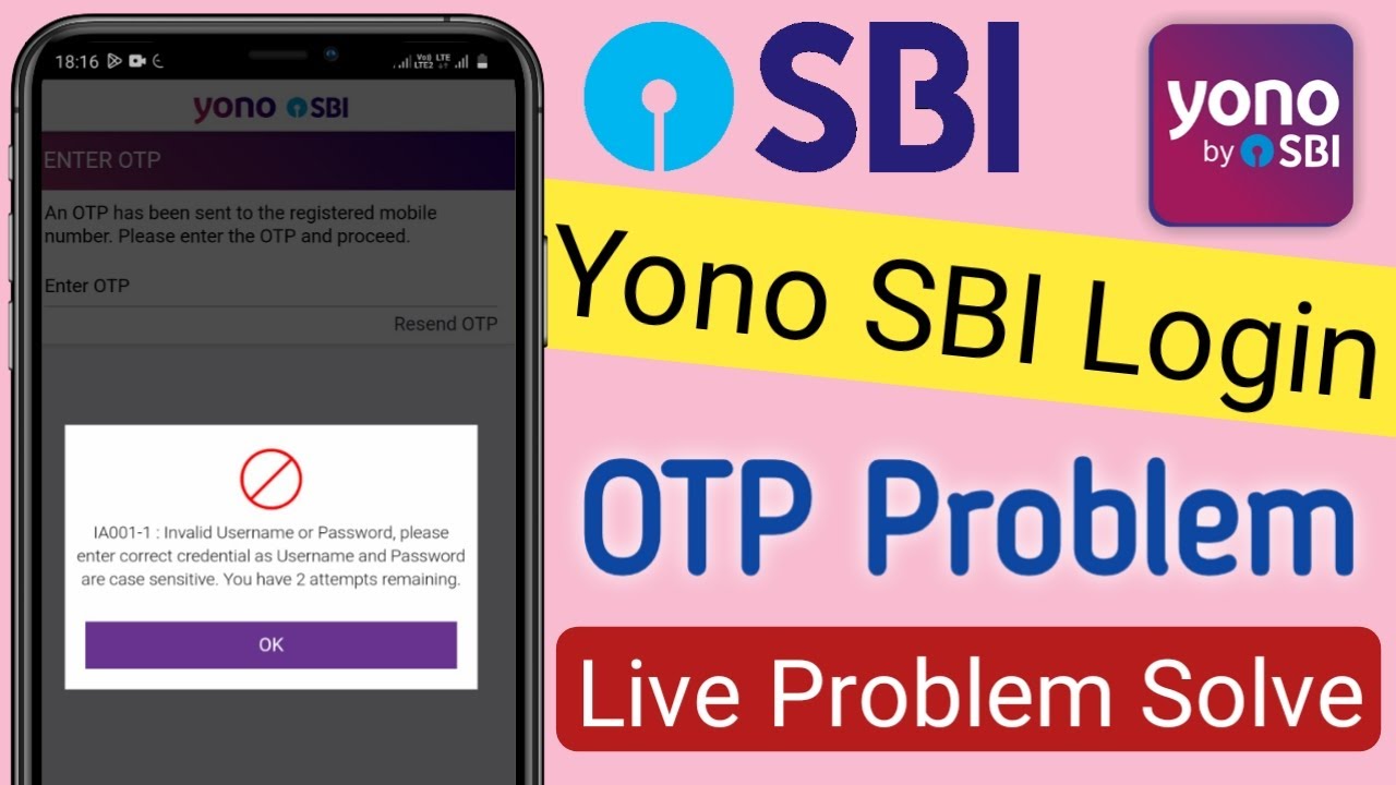 Yono SBI Login Problem | Yono SBI me login Kaise Kare | yono login otp ...