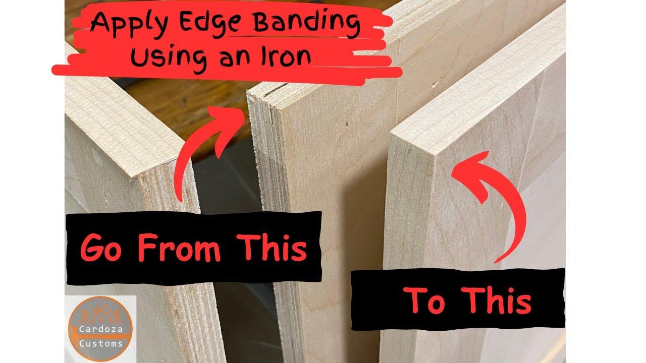Applying Edge Banding using an Iron - YouTube