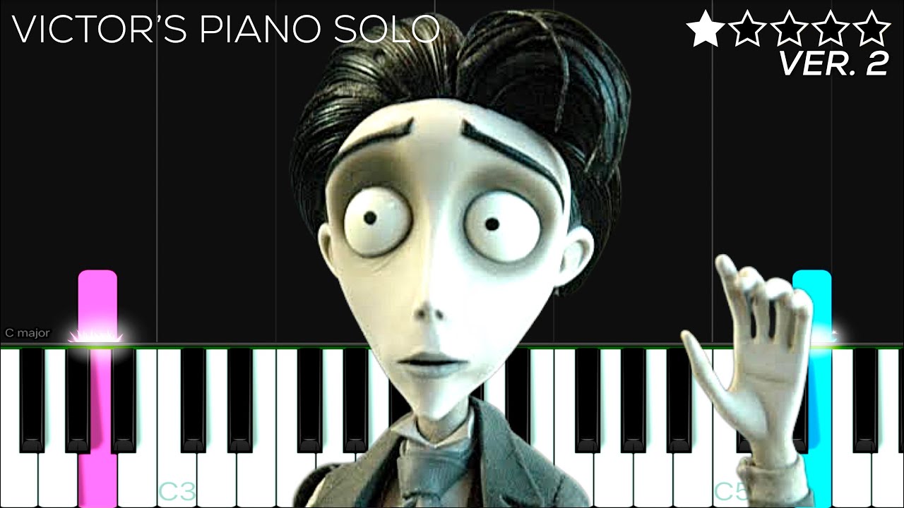 Corpse Bride - Victor's Piano Solo | EASY Piano Tutorial - YouTube