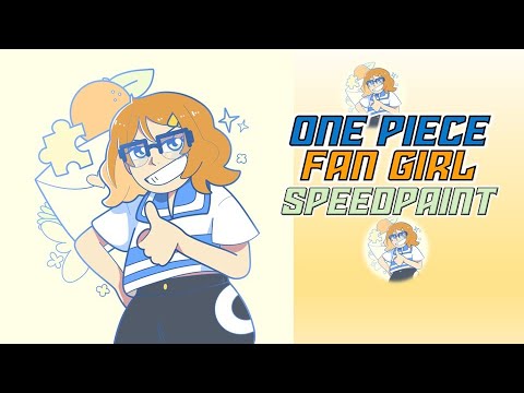 ONE PIECE FAN GIRL | SPEEDPAINT | EVA SABELA - YouTube