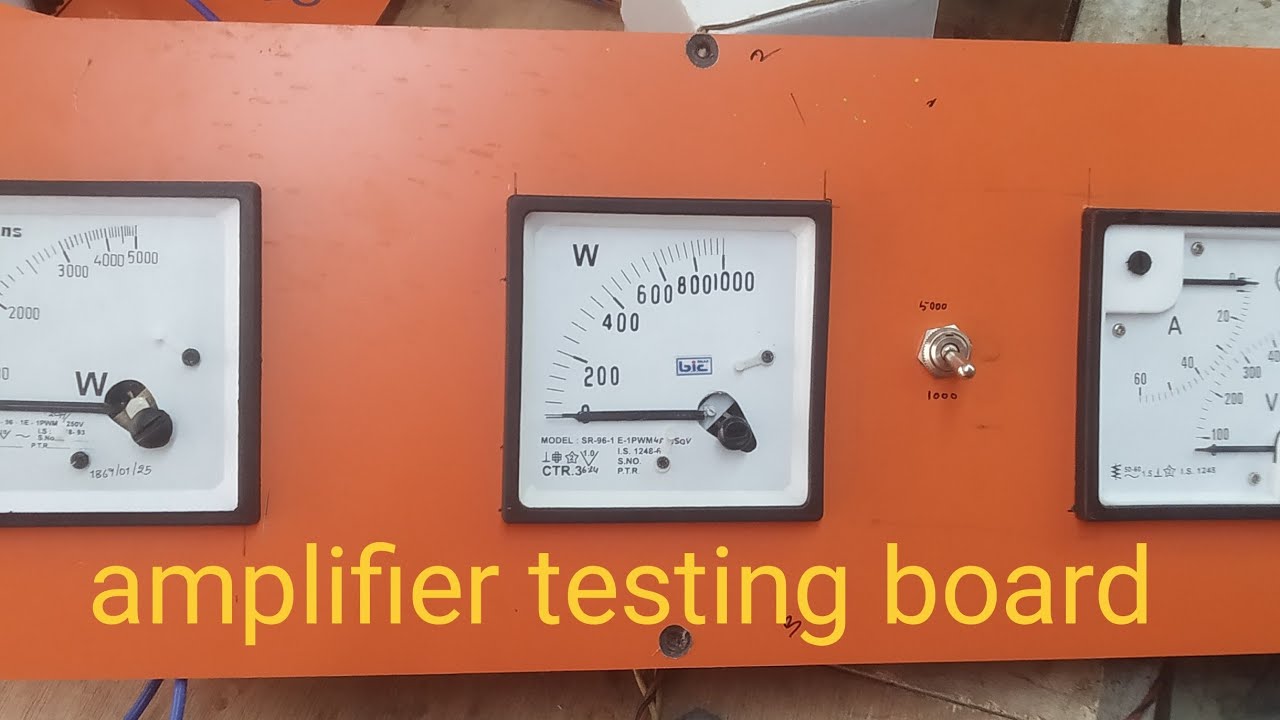 amplifier testing bord review//amplifier repair ing board - YouTube