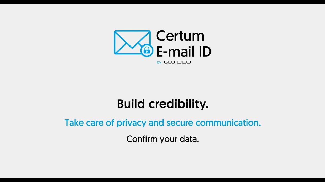 Choose Certum E-mail ID (S/MIME) certificate - YouTube