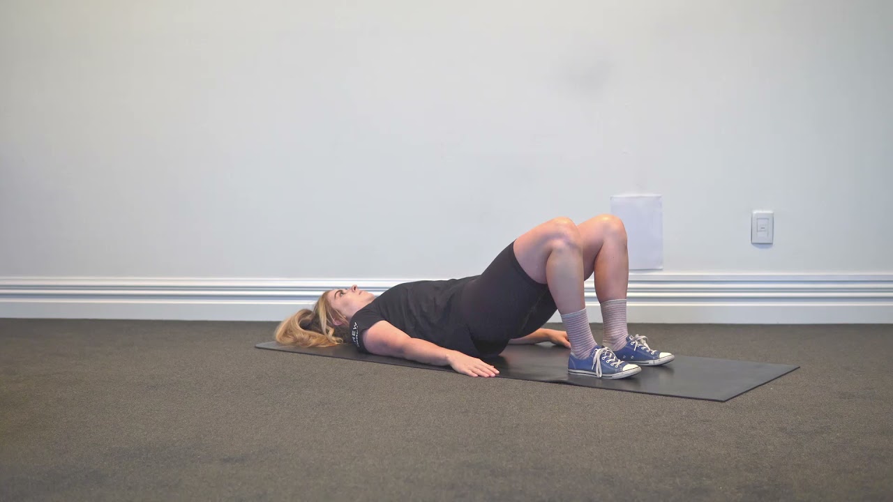 Glute Bridge Pulses - YouTube