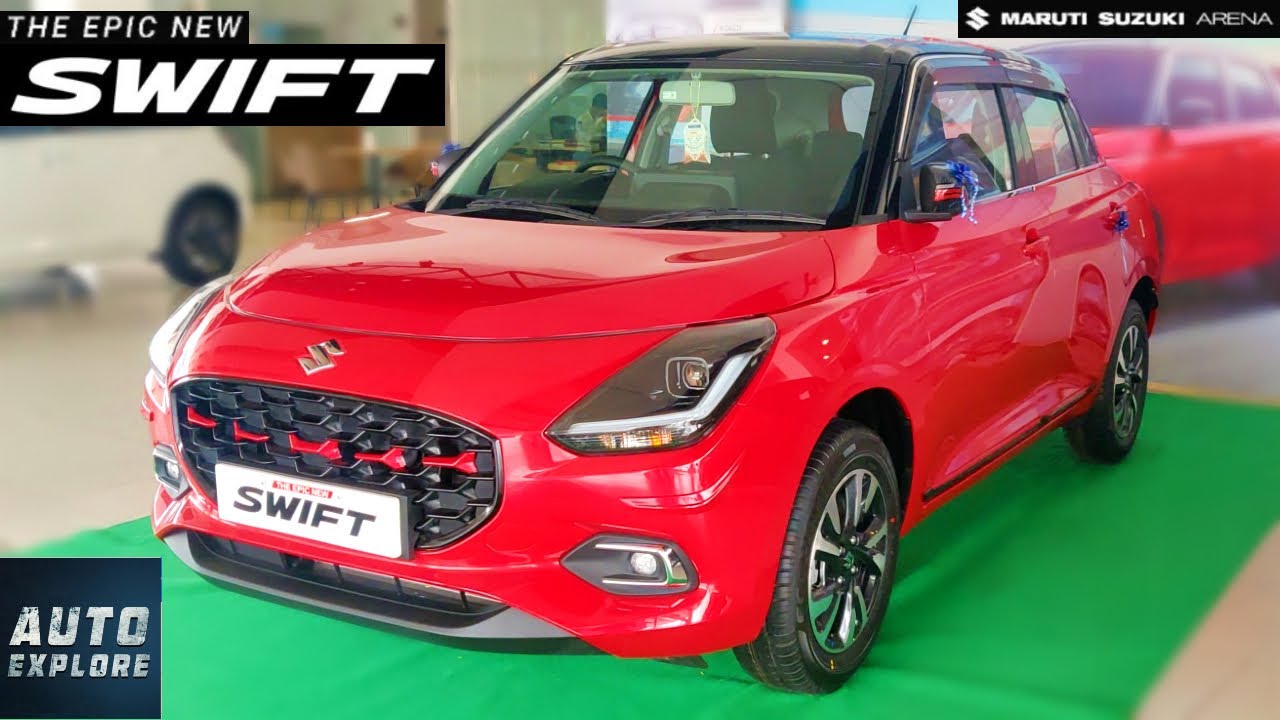 New Maruti Suzuki Swift 2024 Launched @ Rs 6.49L | ZXi Plus-Red ...