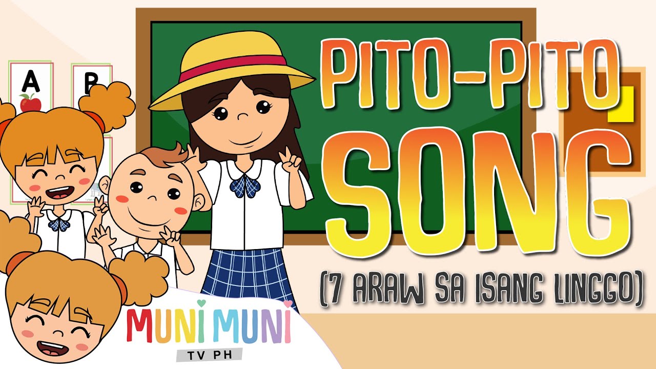 PITONG ARAW SA ISANG LINGGO | Animated Filipino Nursery Rhyme | Muni ...
