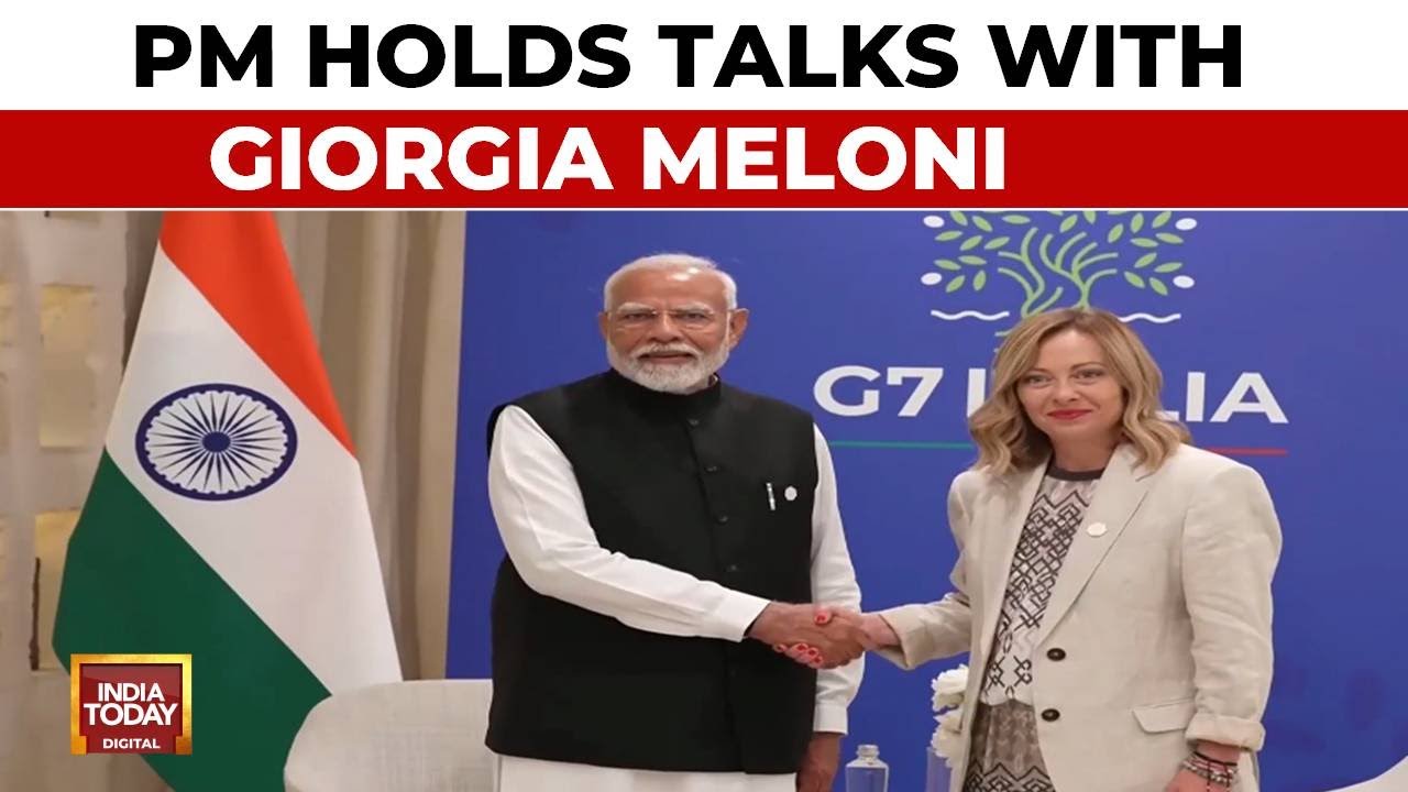 Giorgia Meloni Welcomes PM Modi | PM Holds Talks With Giorgia Meloni ...