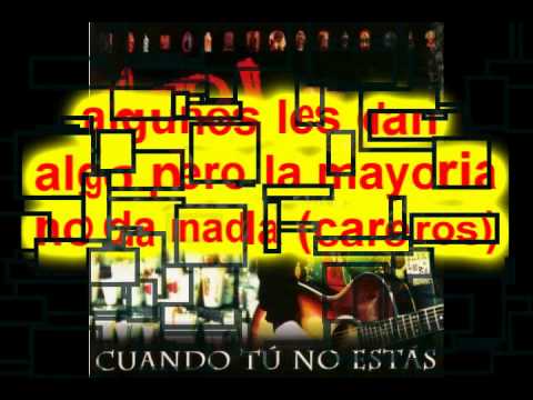 el Tri cuando tu no estas letra - YouTube
