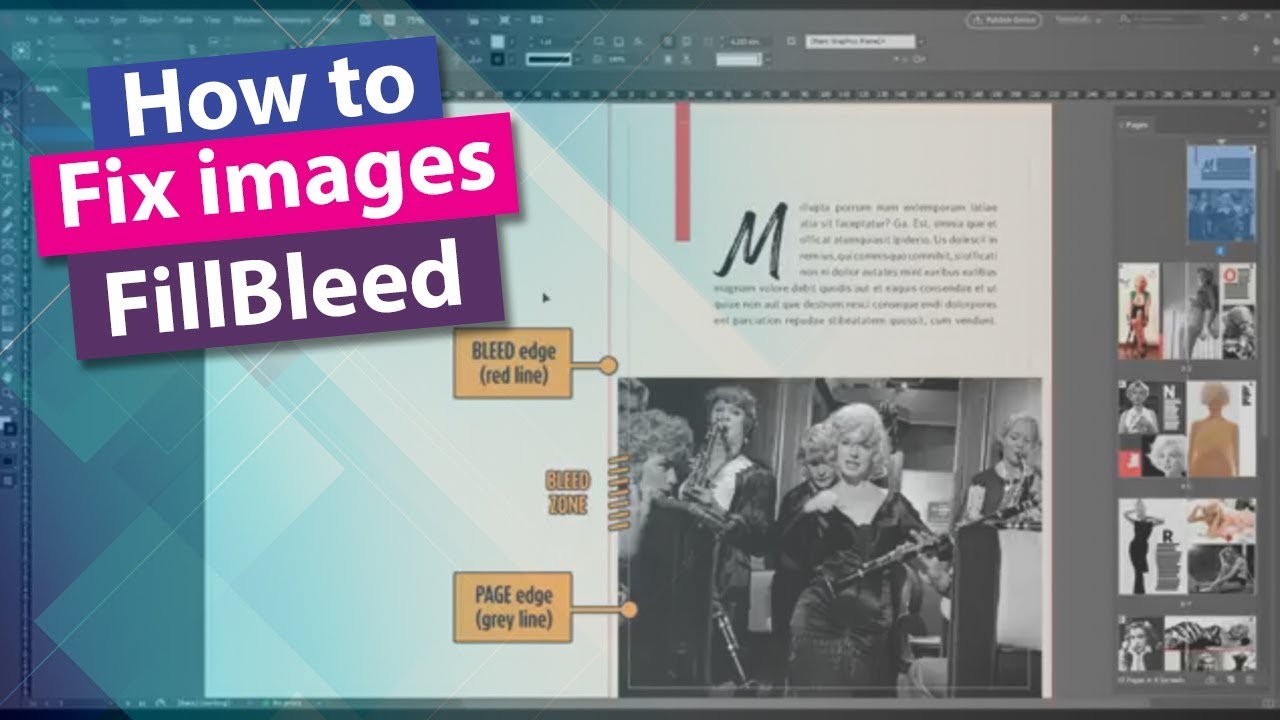 InDesign | Image Bleed - YouTube