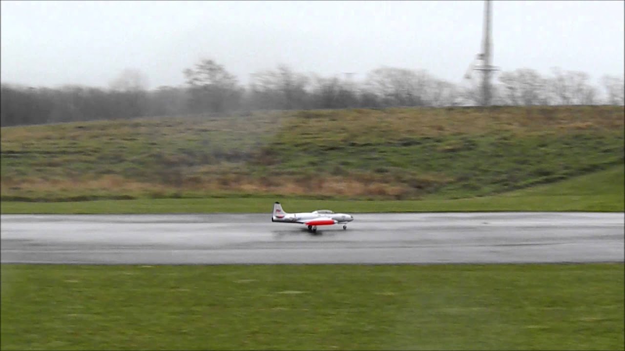 RC Lander T33 with EPF Mercury alloy 90mm 1600kv EDF RCAF Maiden ...