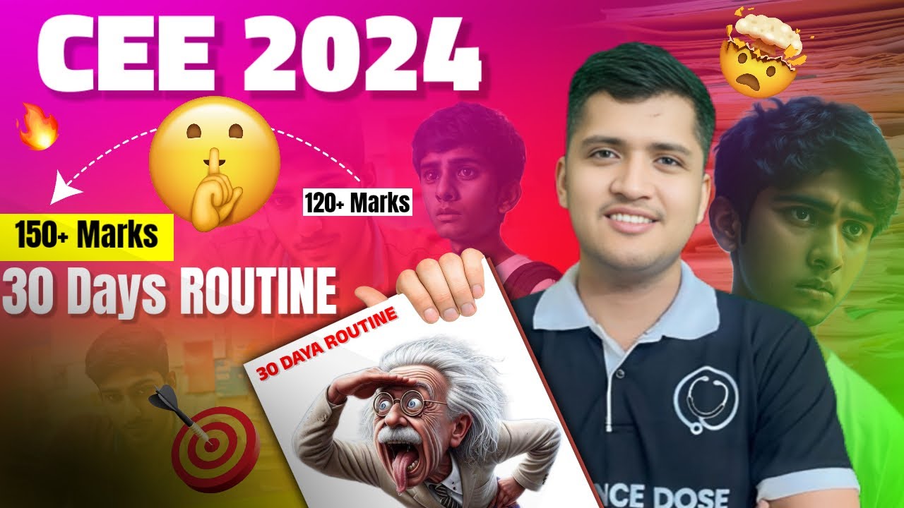 ROUTINE For CEE Exam | 30 Days Plan to Complete SYLLABUS , Join RRR Now ...
