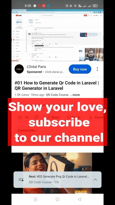 How to Generate Qr code in Laravel - YouTube