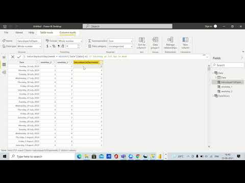 How to change Start day of the week in Power BI - YouTube