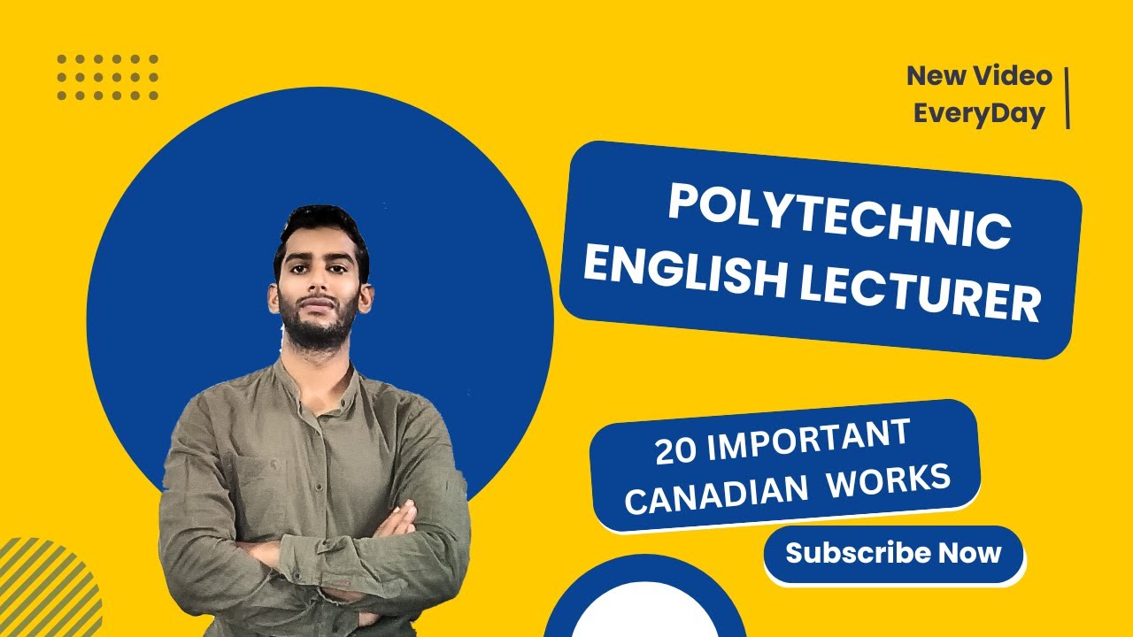 ukpsc polytechnic English Lecturer syllabus ||20 Important Canadian ...