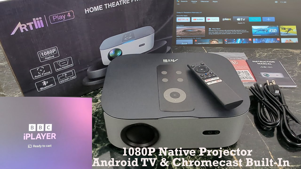 Android TV Projector with built-in Chromecast : Artlii Play 4 has it ...