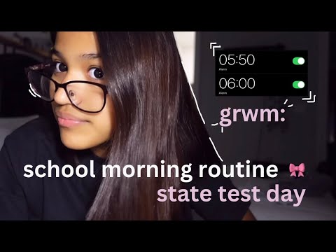 grwm: School Morning Routine for state test day - YouTube