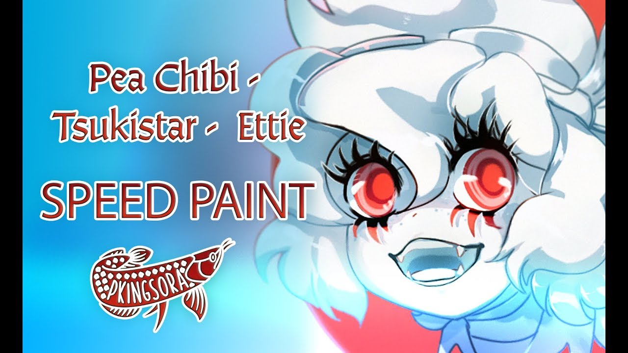 SPEEDPAINT PAINT TOOL SAI PEA CHIBI TSUKISTAR ETTIE ARTE - YouTube