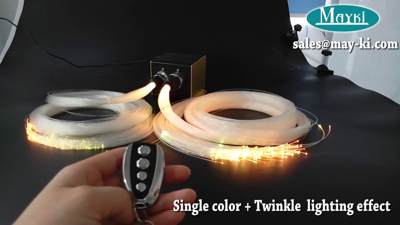 24W RGBW+Twinkle White Color Wheel Fiber Optic Ceiling Light - YouTube
